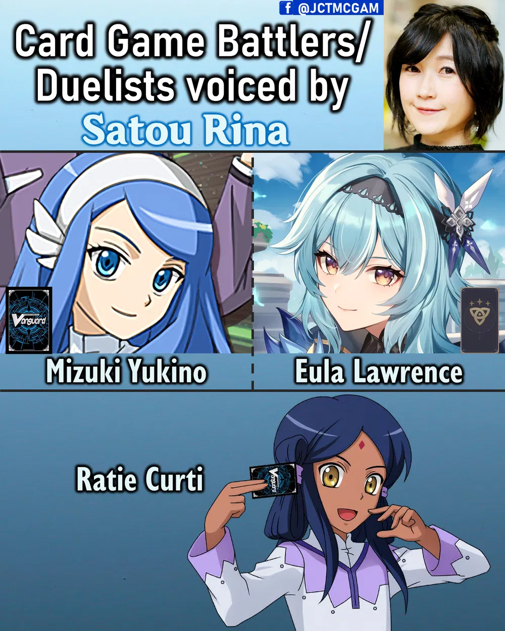 Happy birthday to Satou Rina - Eula's Japanese voice actor Genshin Impact | HoYoLAB