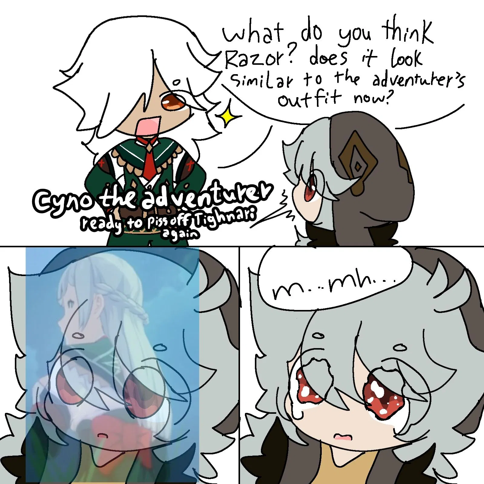 "mama" Cyno and his "baby" Razor Genshin Impact | HoYoLAB