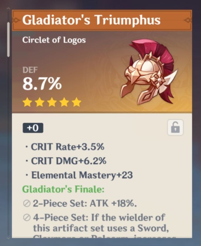 when the substats are good but then you see the main stat... Genshin ...