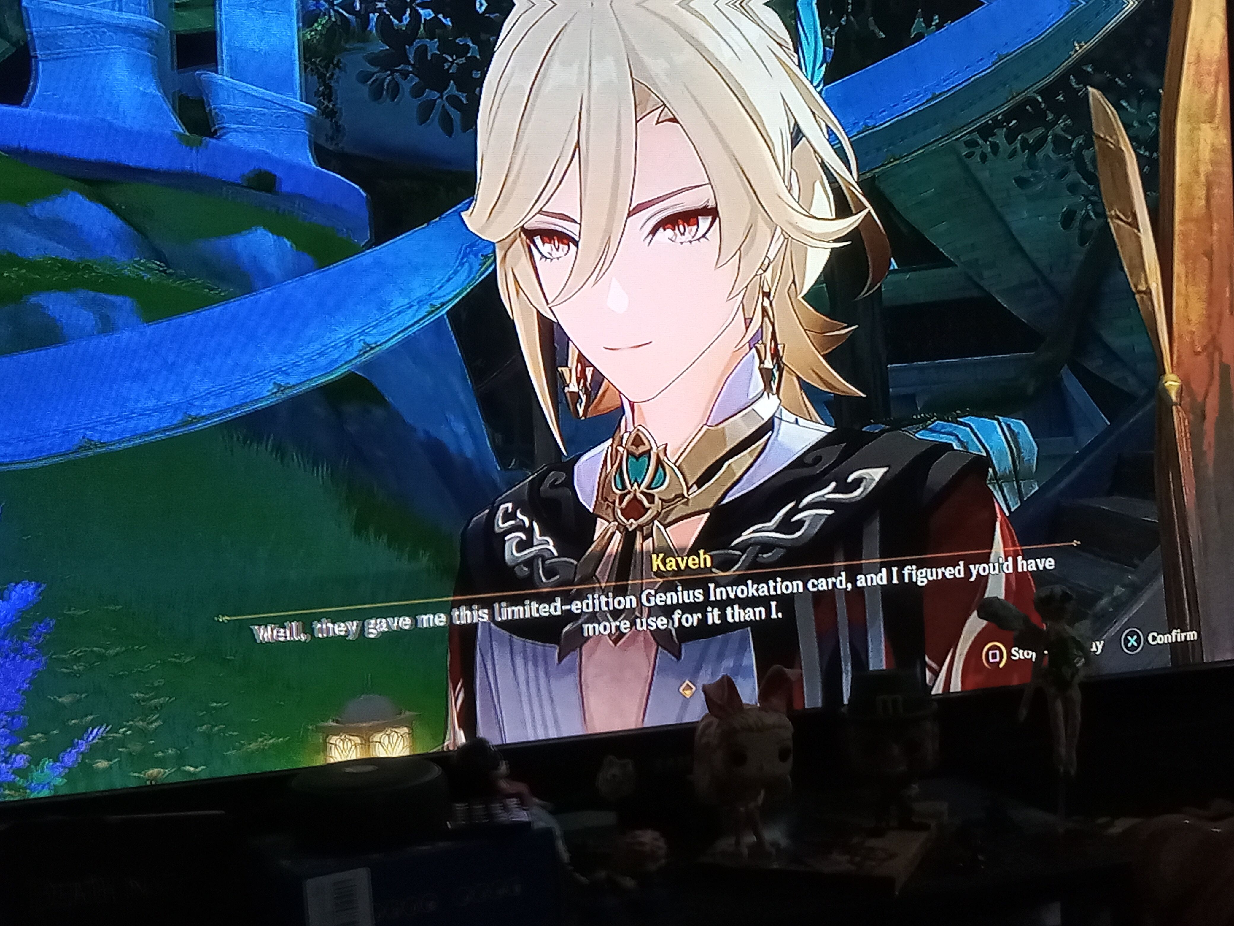 Kaveh give Cyno the card Genshin Impact | HoYoLAB