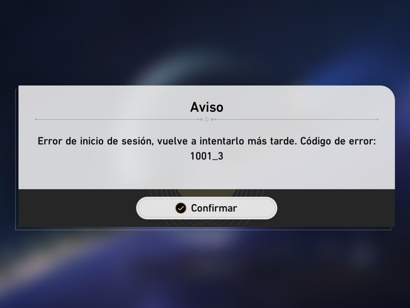 Hola! Ayuda ¿Cómo resuelvo el error de inicio de sesión? 😭 Honkai: Star Rail | HoYoLAB