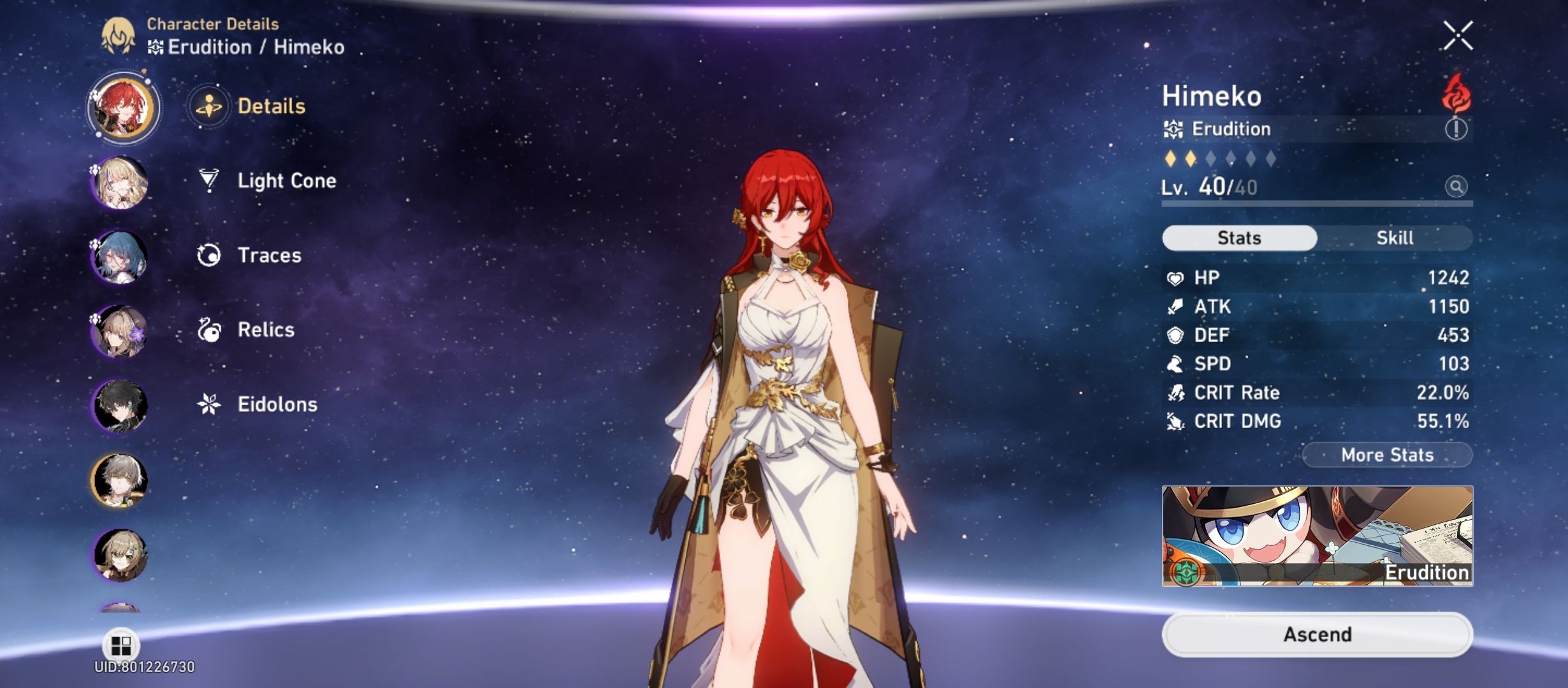 Early game Himeko build. Thoughts? Honkai: Star Rail | HoYoLAB