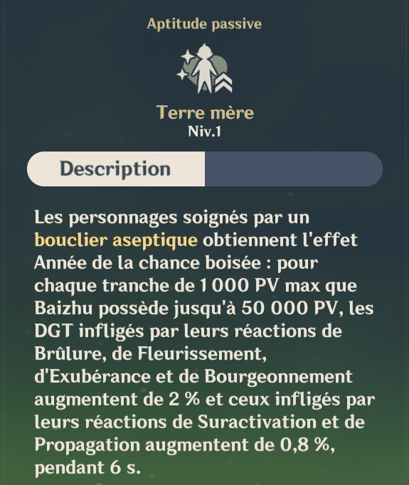 [Guide pour la version 3.6] Baizhu: son kit, comment le build et dans quelles teams le jouer ...