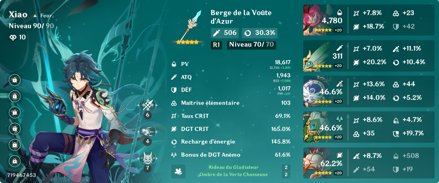 Mon build xiao (f2p) Genshin Impact | HoYoLAB