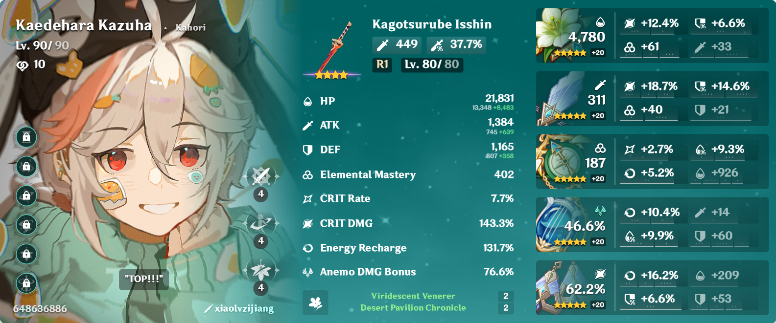 Kazuha Reaches Friendship 10. Genshin Impact | HoYoLAB