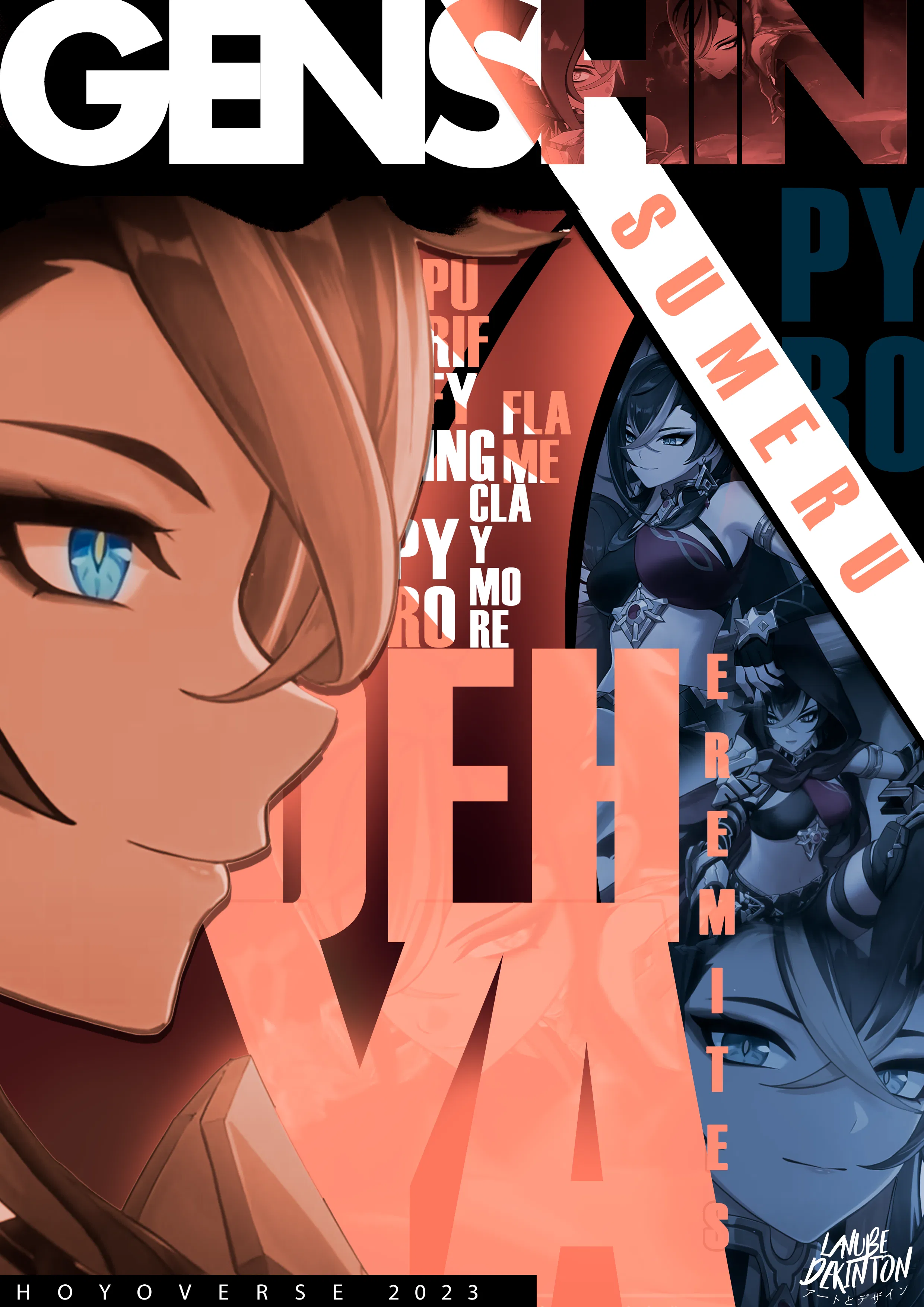 Dehya - Diseño de Poster inspirado en Genshin Impact!! Genshin Impact ...