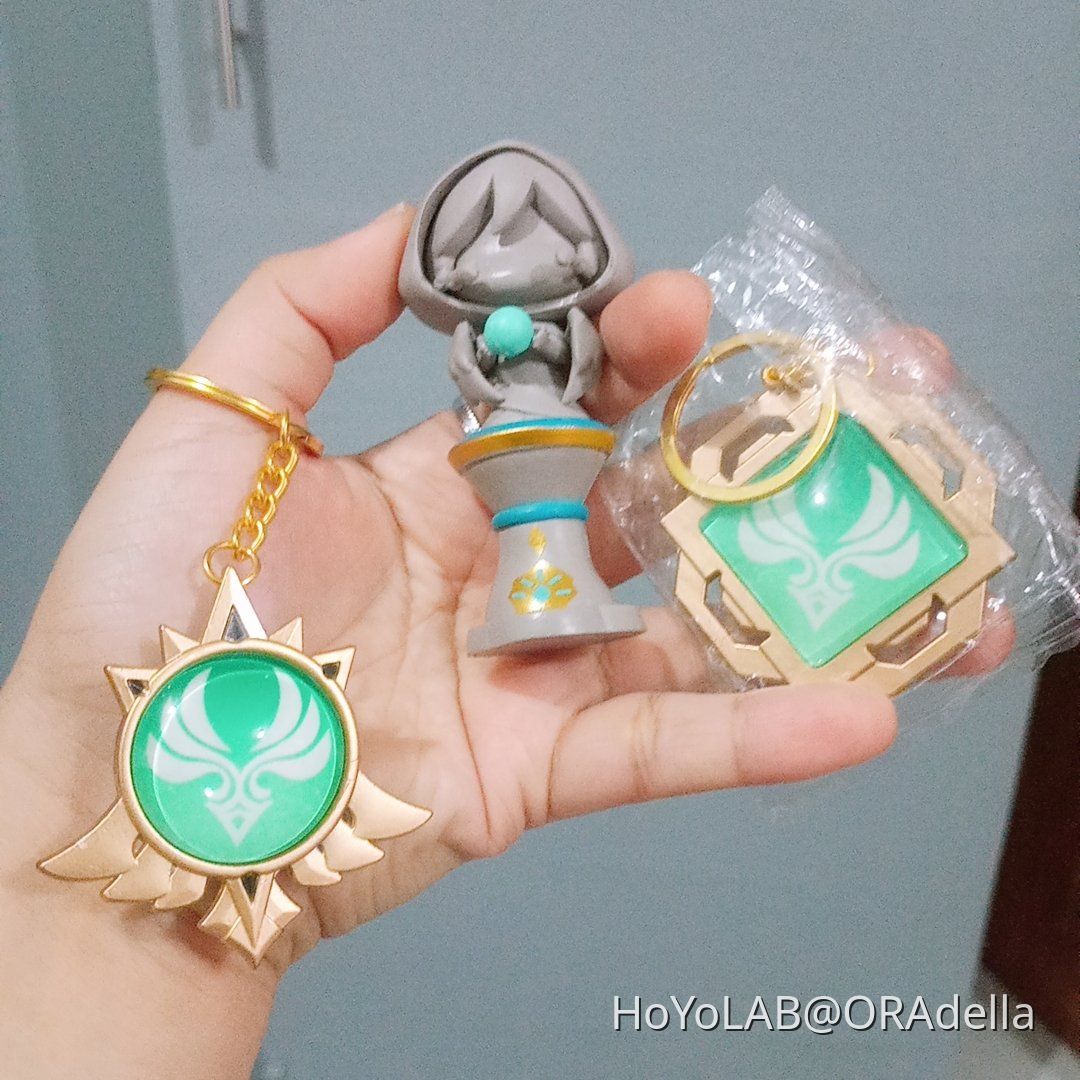 Anemo Visions + cute lil Anemo Archon Statue 🩵🩵 Genshin Impact | HoYoLAB