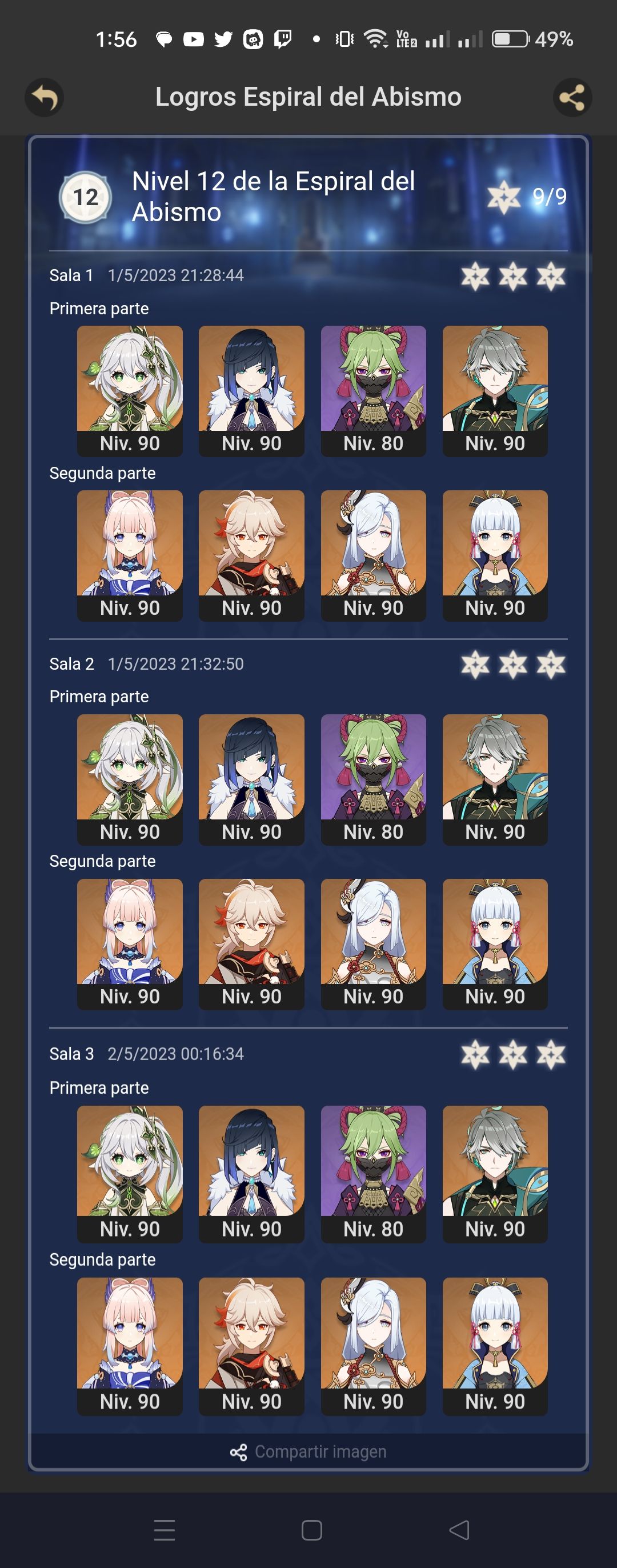 Fiuuu abismo terminado Genshin Impact | HoYoLAB