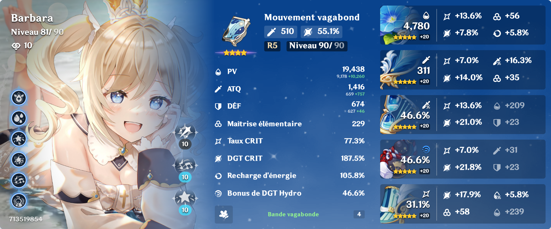 Mon build et record de dégâts avec Barbara Genshin Impact | HoYoLAB