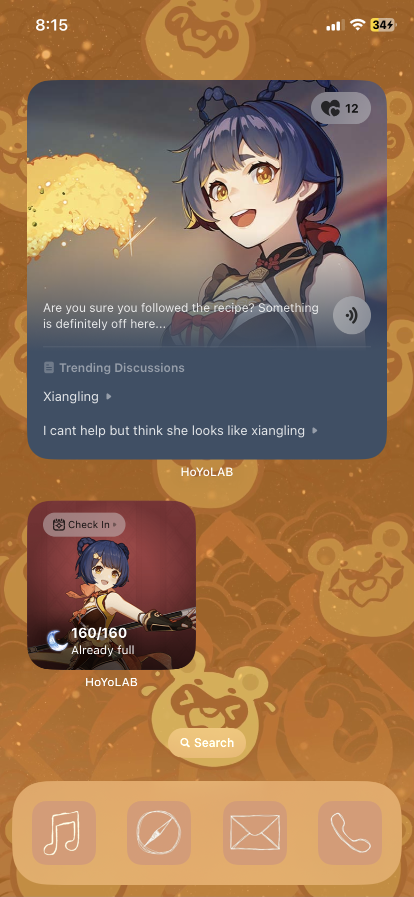 Xiangling Widget! Genshin Impact | HoYoLAB