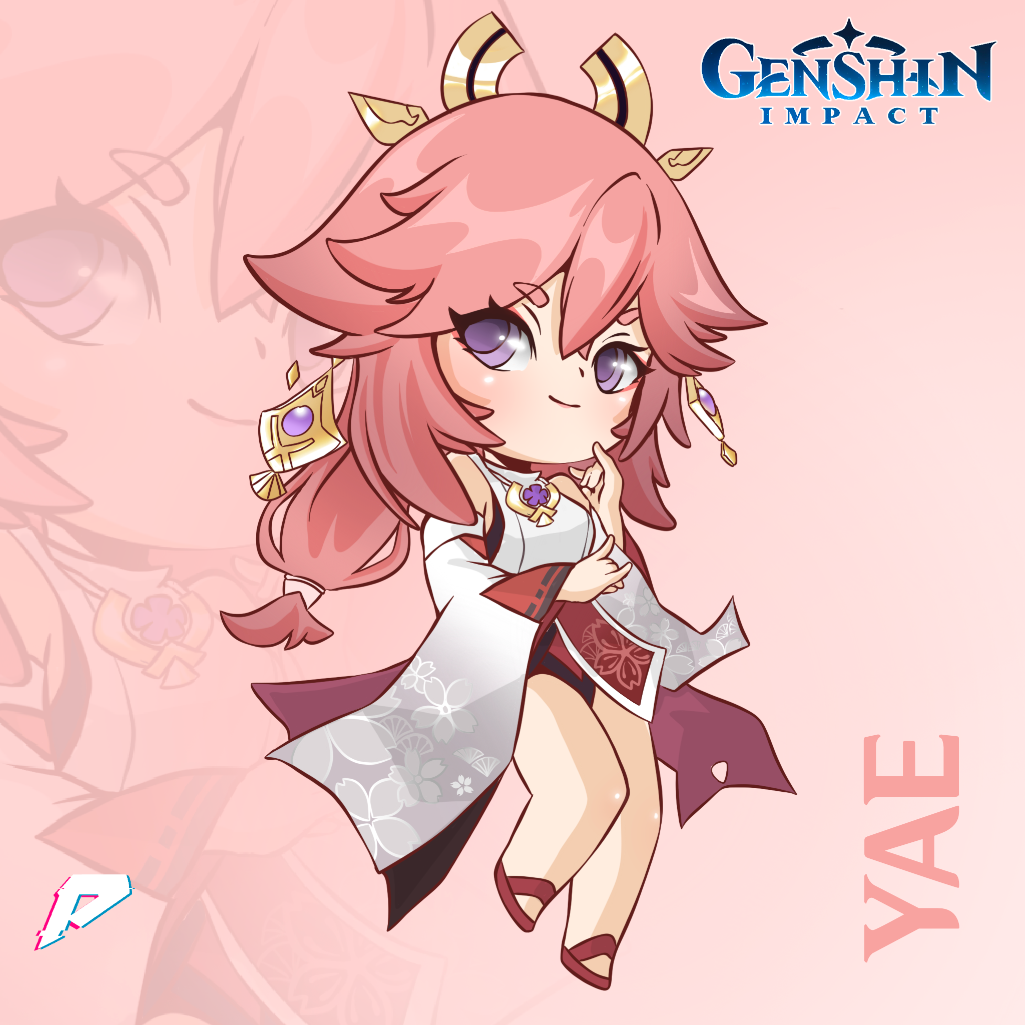 Yae Miko chibi Fanart Genshin Impact | HoYoLAB