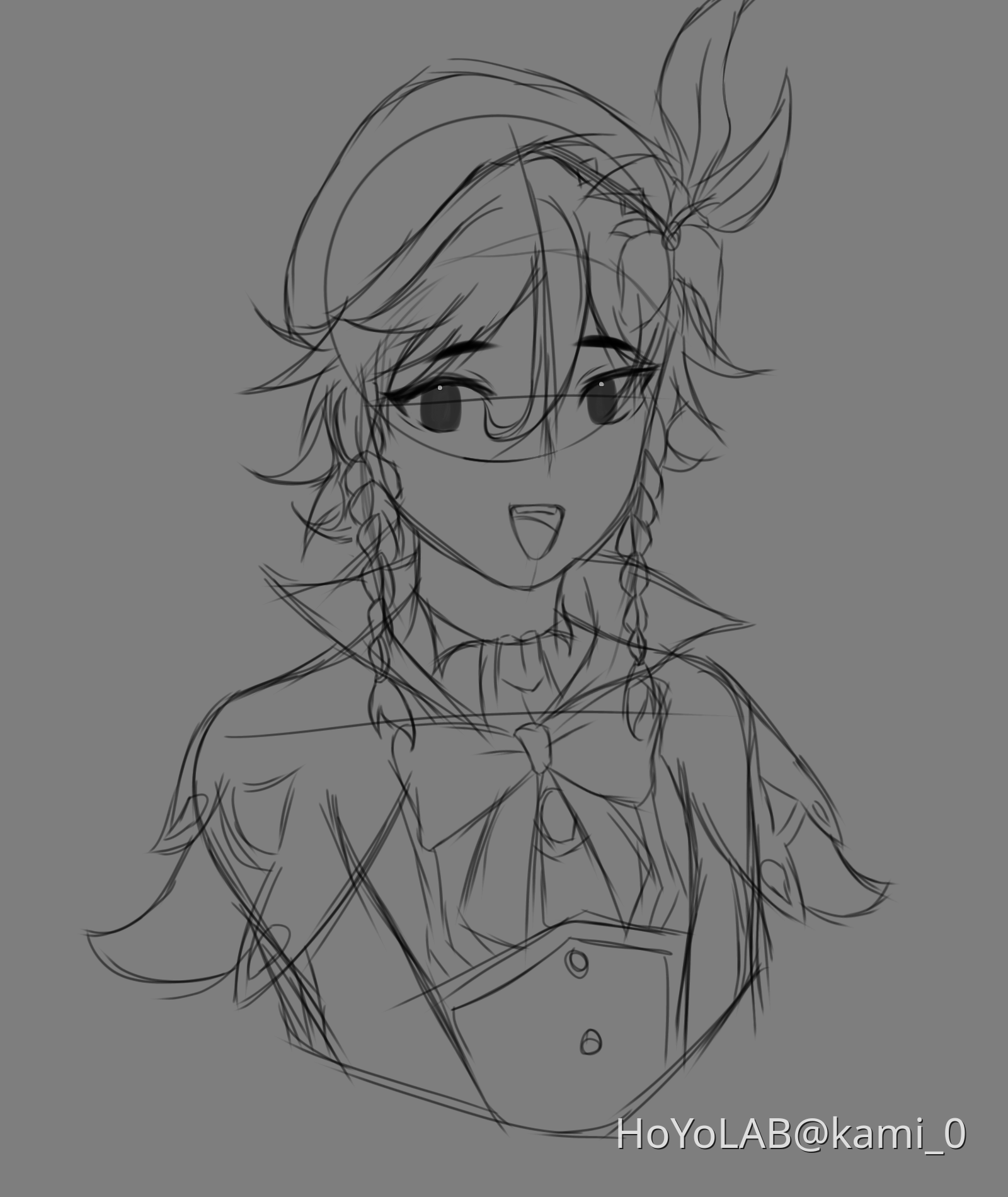 Venti sketch Genshin Impact | HoYoLAB