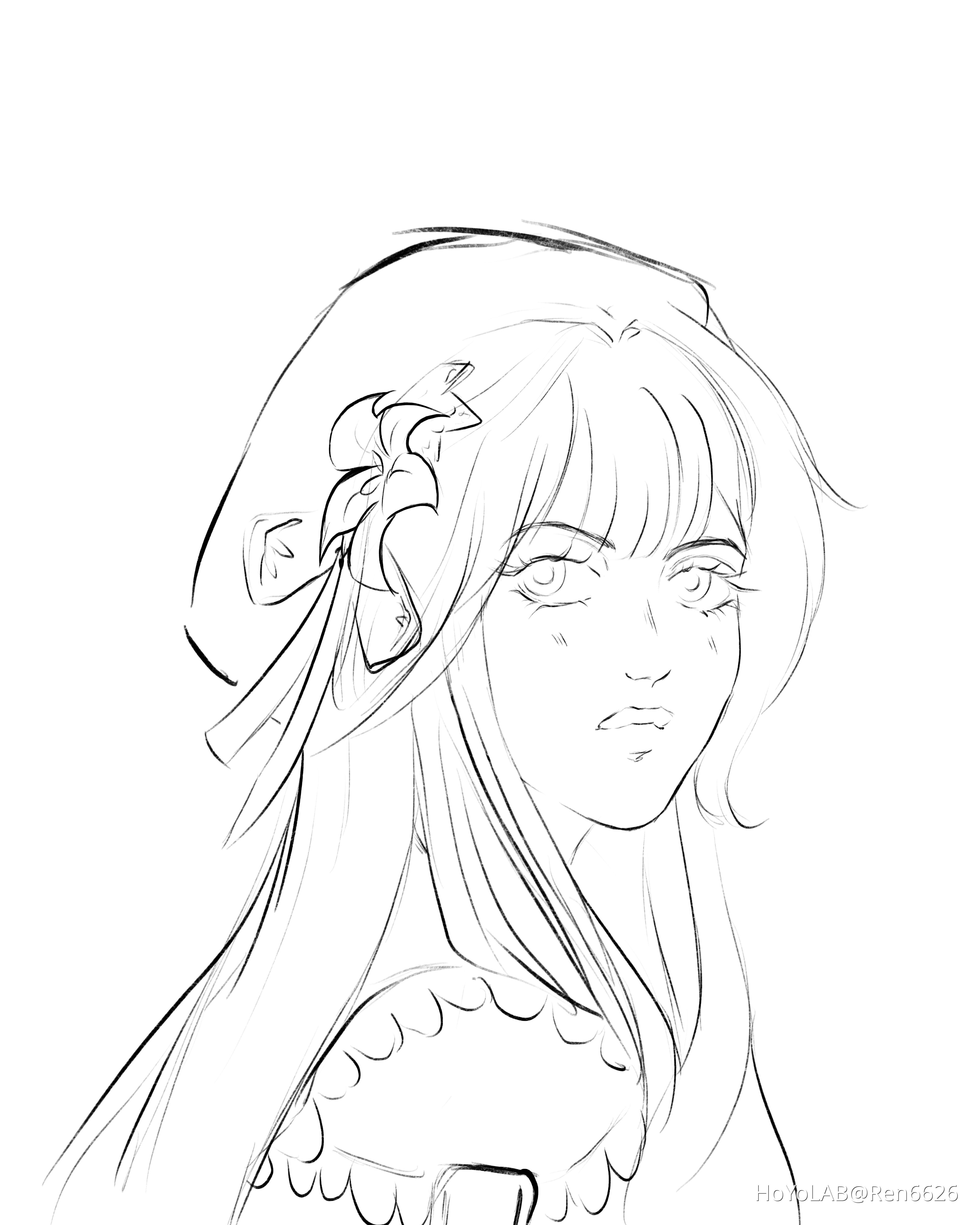 Herta sketch Honkai: Star Rail | HoYoLAB