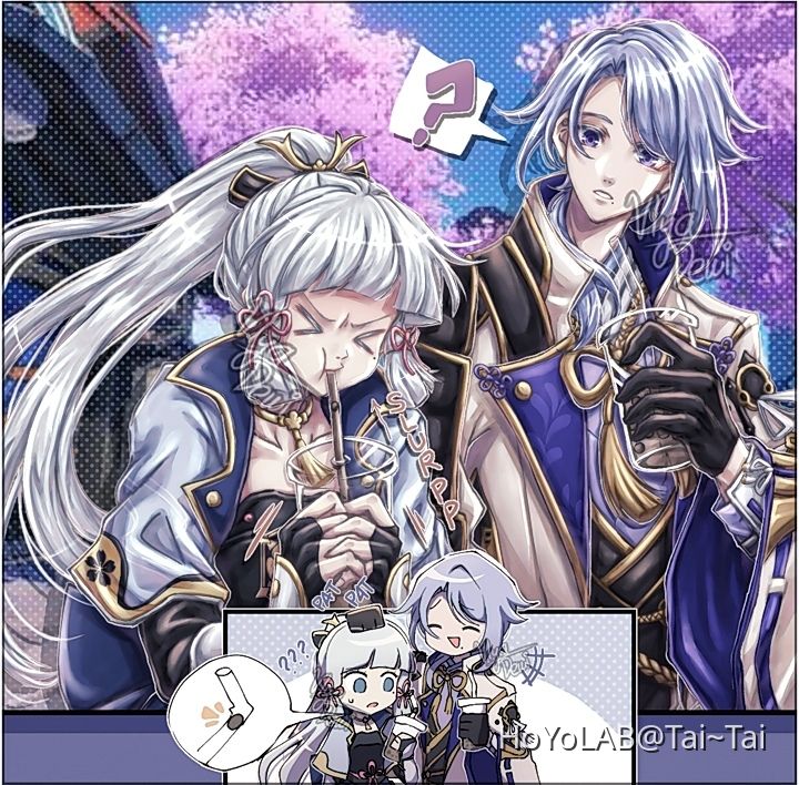 Meme Ayato et Ayaka ️ Genshin Impact | HoYoLAB