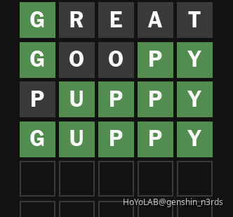 daily wordle part 32 | HoYoLAB