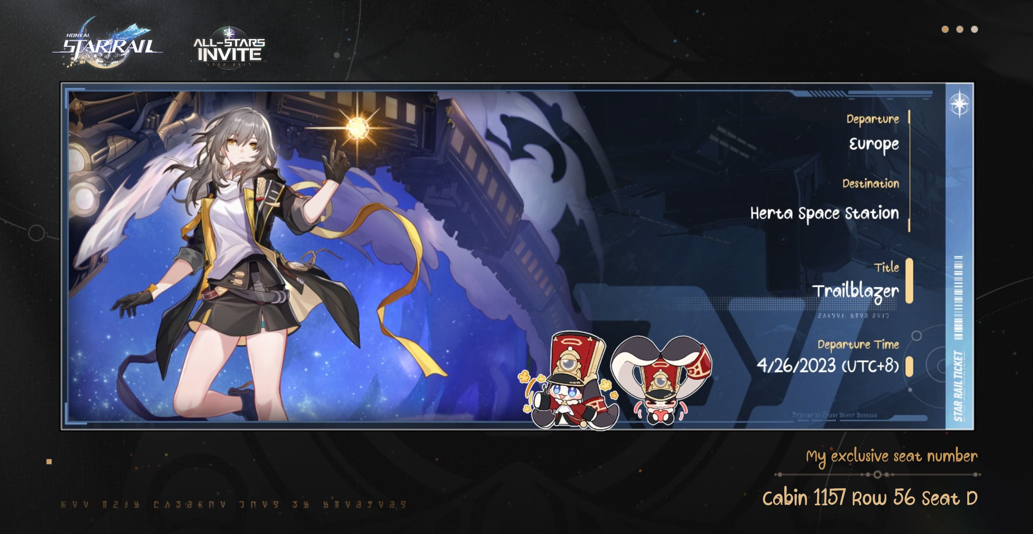 My Ticket Honkai: Star Rail | HoYoLAB