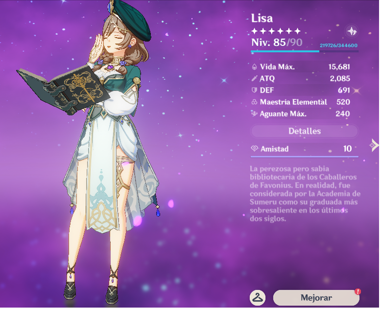 Finally , 💜🧙‍♀️ 🌷 My Lisa C6 🌷🧙‍♀️💜 Genshin Impact | HoYoLAB