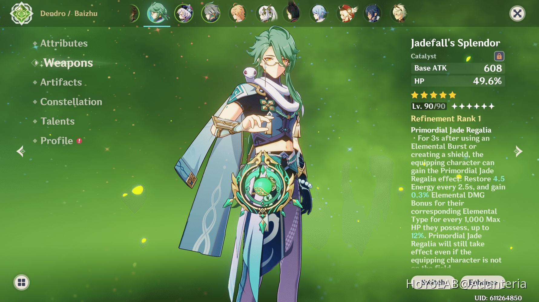 Baizhu pulling ritual: results Genshin Impact | HoYoLAB