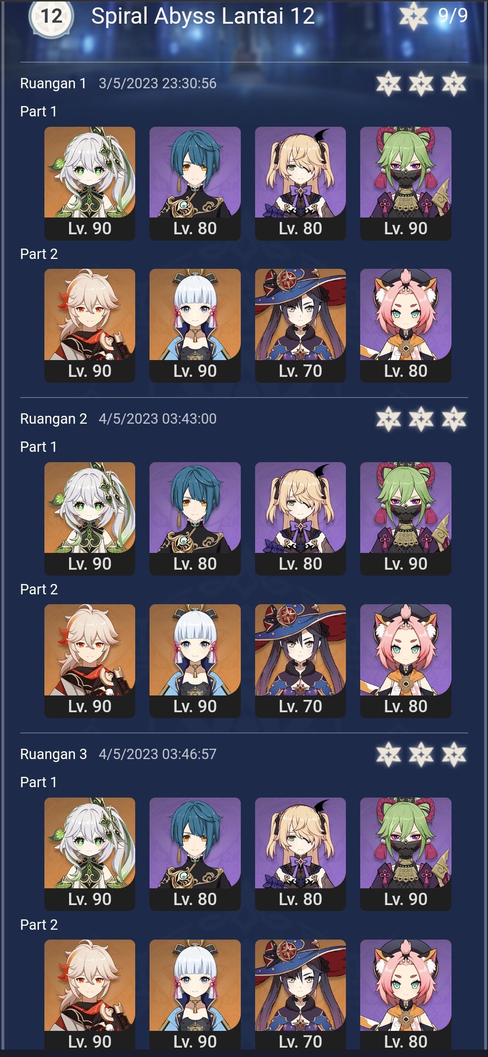 Party Spiral Abyss Genshin Impact | HoYoLAB