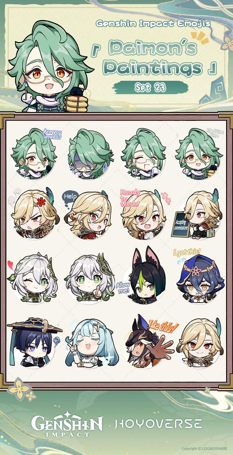 Look at these new stickers they’re so cuteeeee | HoYoLAB