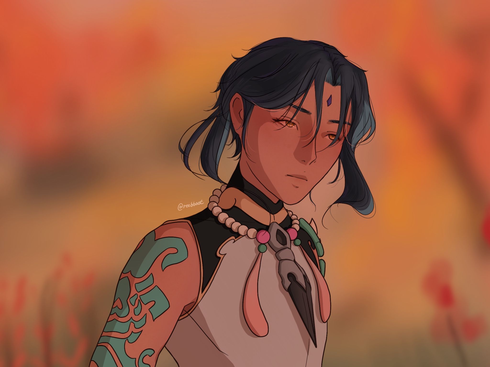 My new Xiao fan art! Genshin Impact | HoYoLAB