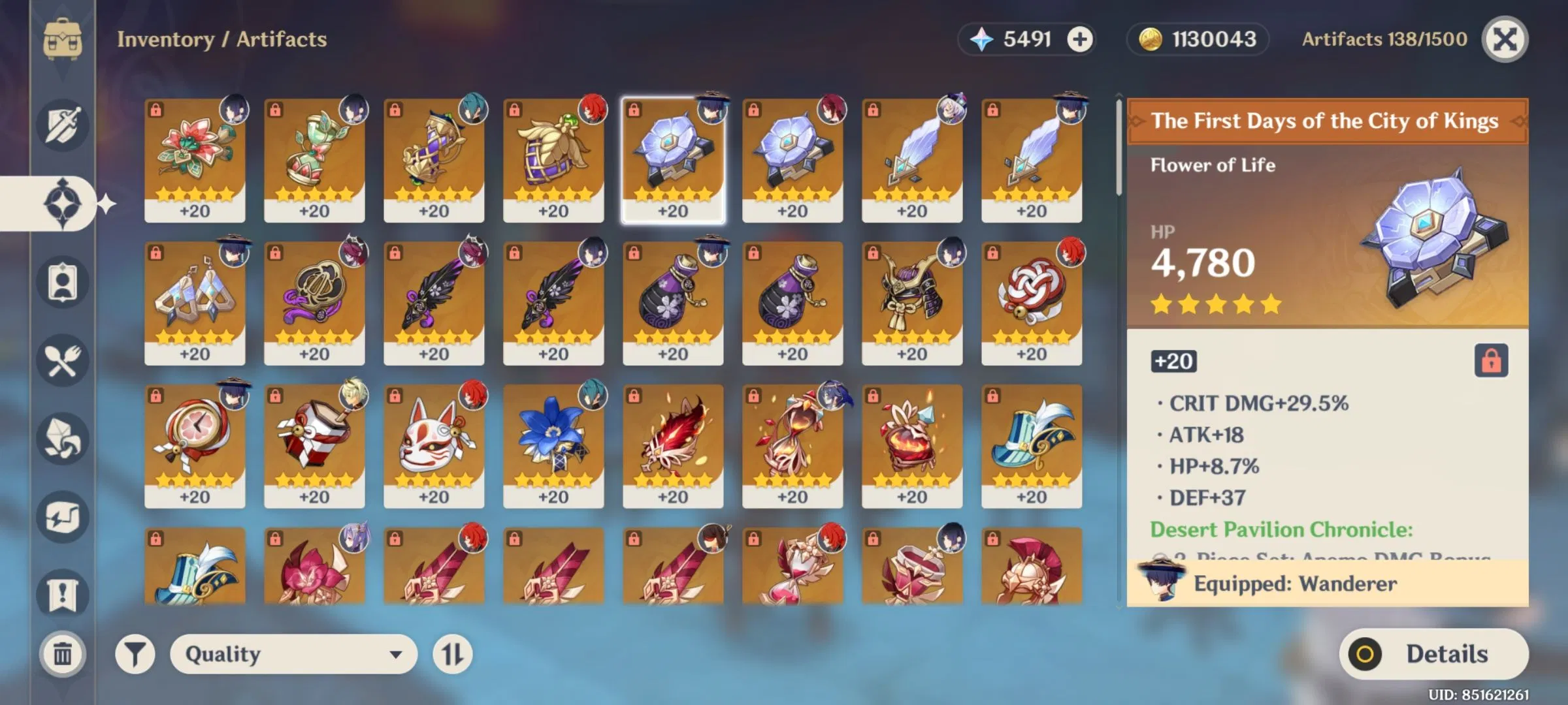 Artifact Rerolls for BateMan & Wandy Genshin Impact | HoYoLAB