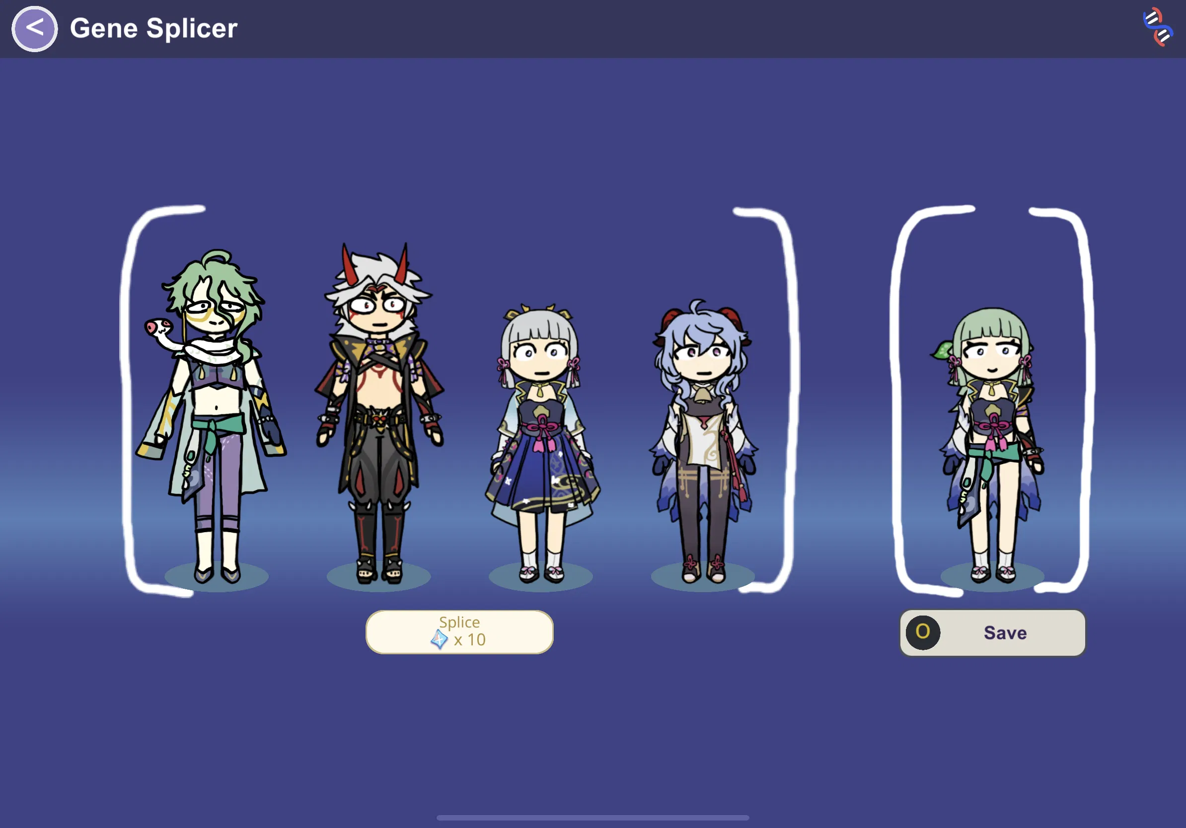 I merged characters in silly wisher tell me your favourite Genshin ...