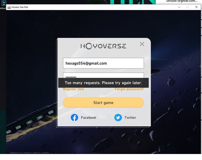 CANNOT LOGIN! Too Much Requests! Honkai: Star Rail | HoYoLAB