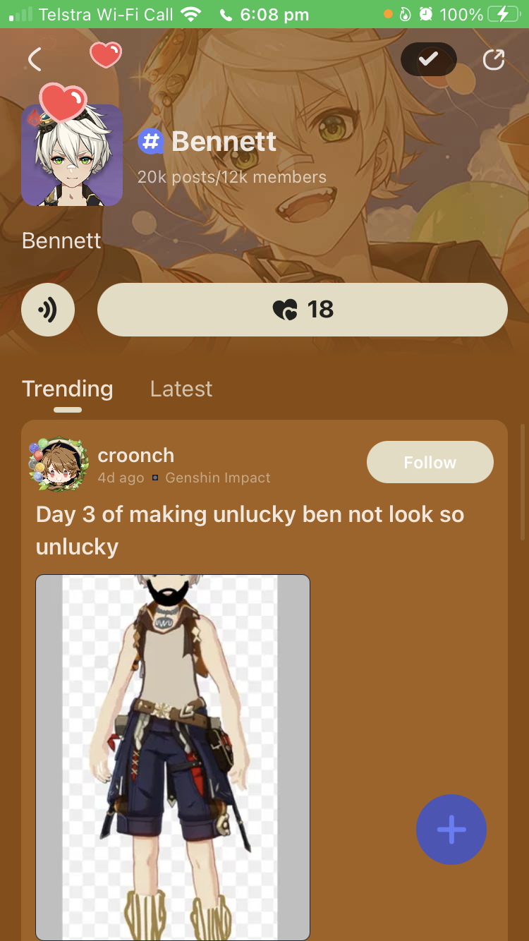 Character Companionship Showcase - Bennett Genshin Impact | HoYoLAB