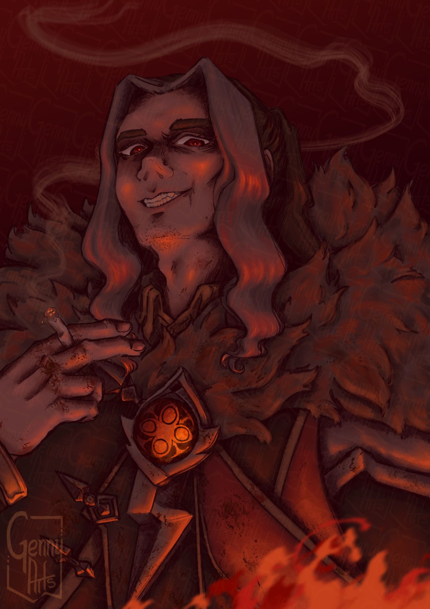 Fatui pyro agent OC, Nikolai Genshin Impact | HoYoLAB