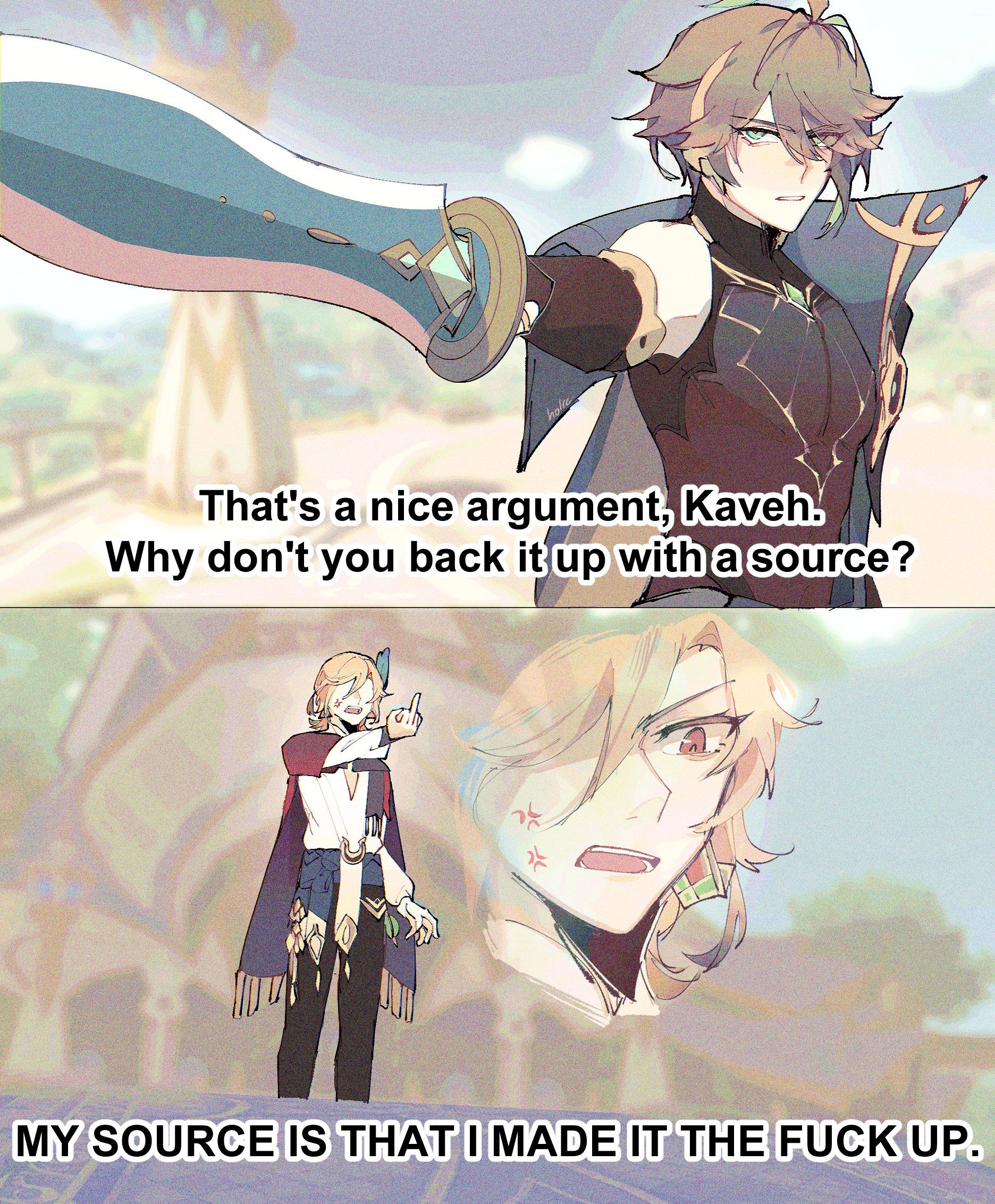 Kaveh memes cuz I kin him Genshin Impact | HoYoLAB