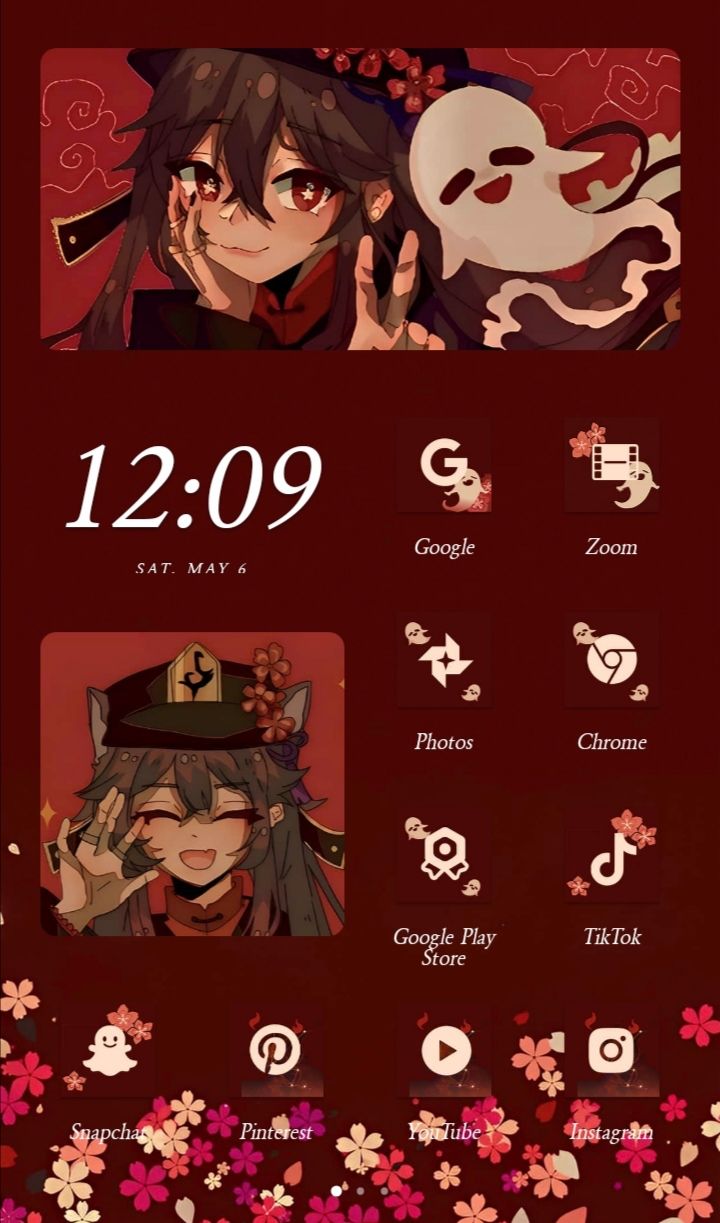 Hu Tao themed phone! Genshin Impact | HoYoLAB