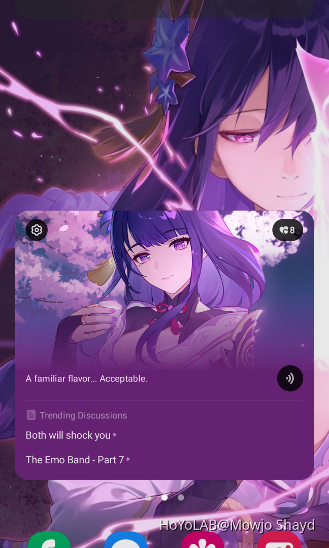 Raiden companion app Genshin Impact | HoYoLAB