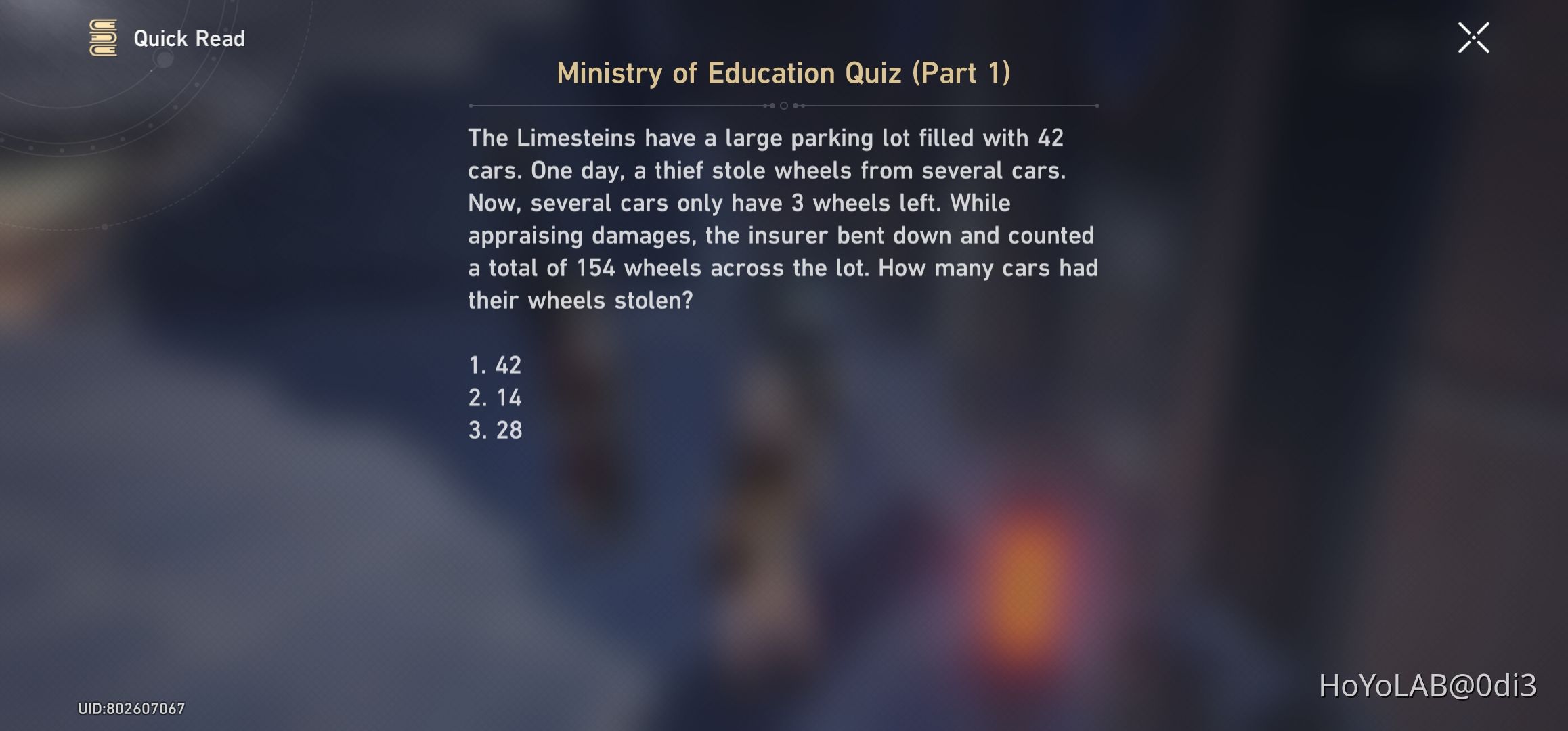 Math Problem in HSR!! Honkai: Star Rail | HoYoLAB