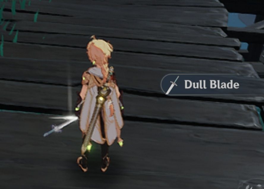 And this is how the traveler fell in love with the "dull blade" Genshin ...