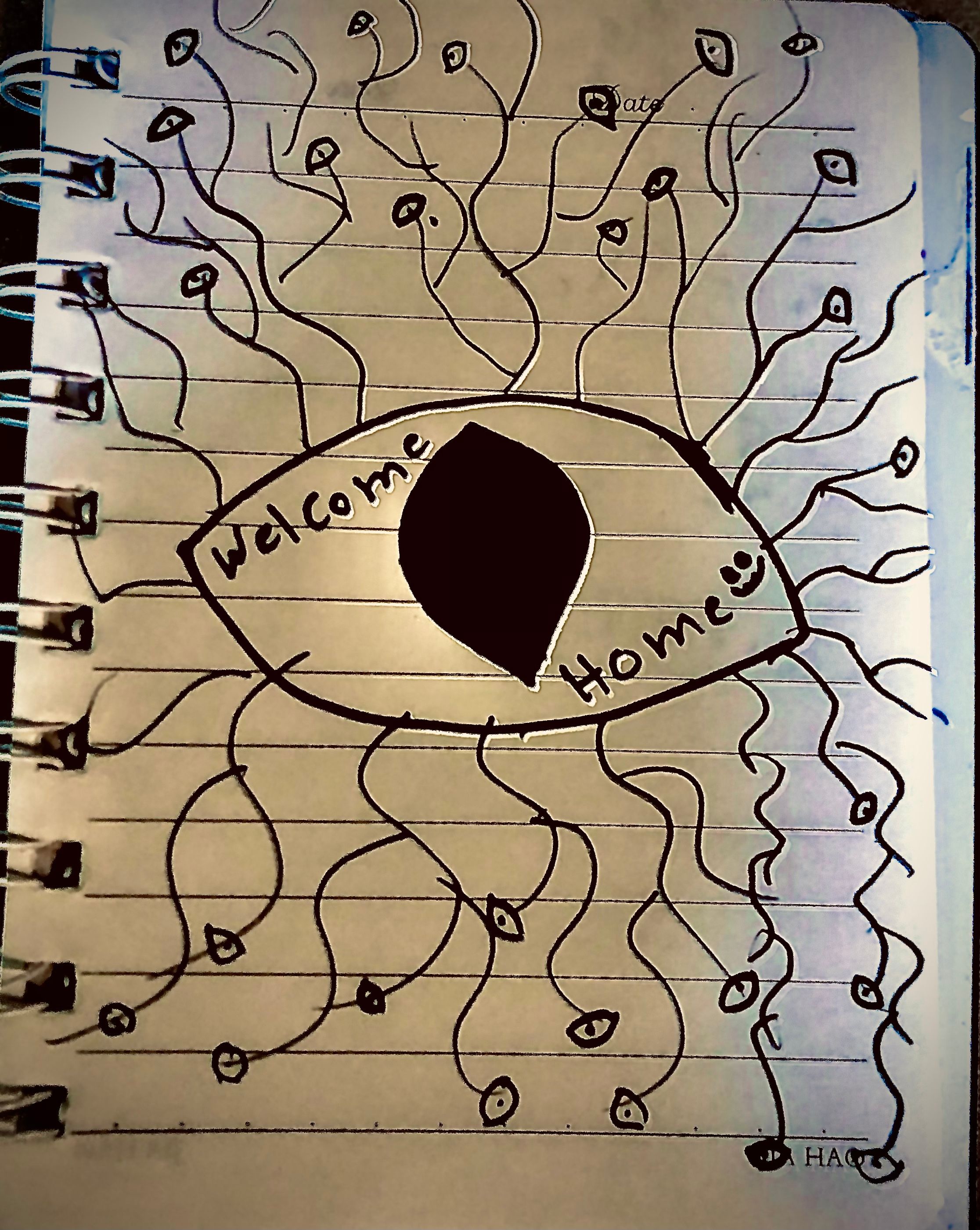 This my welcome home theory but in a drawing, what’s your theories on ...