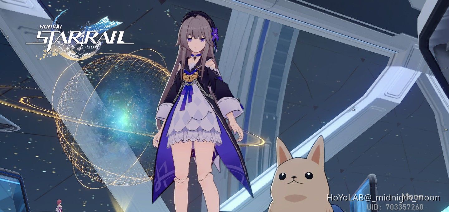 I can't stand how cute the dog is And I love herta design Honkai: Star ...