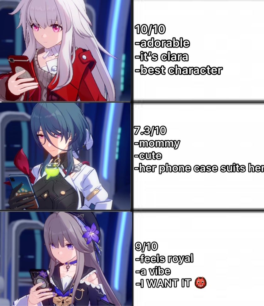 I Rate Phone Cases Of My Favourite Hsr Characters Honkai Star Rail Hoyolab