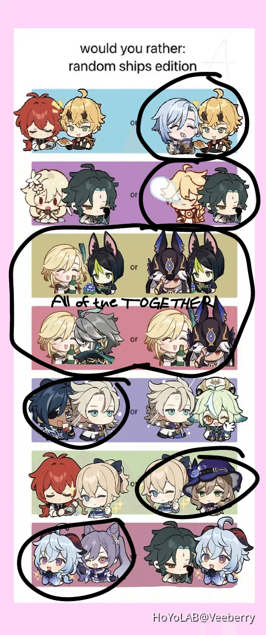 i cant stop shipping cute couples (and polyamorous couples) Genshin ...