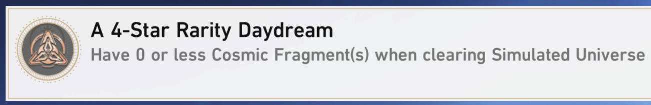 A 4-Star Rarity Daydream achievement Honkai: Star Rail | HoYoLAB
