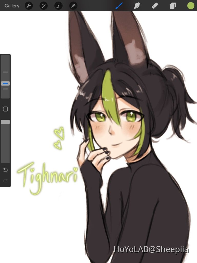 Tighnari hair up doodle Genshin Impact | HoYoLAB