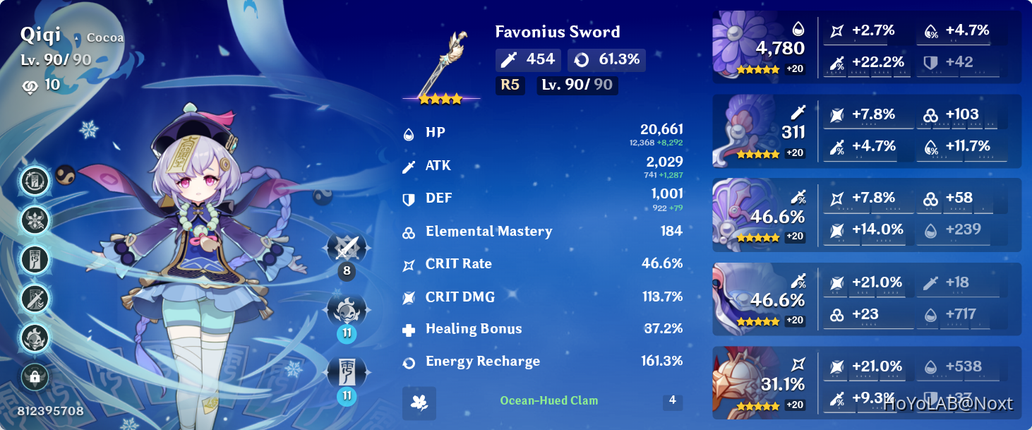 My qiqi build 😉 Genshin Impact | HoYoLAB