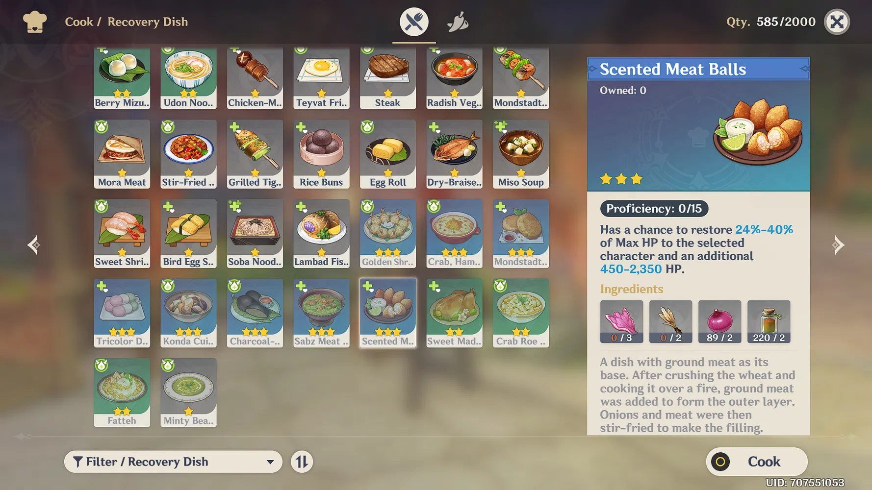 How is this a 3 star food and not 4 stars ? Genshin Impact | HoYoLAB