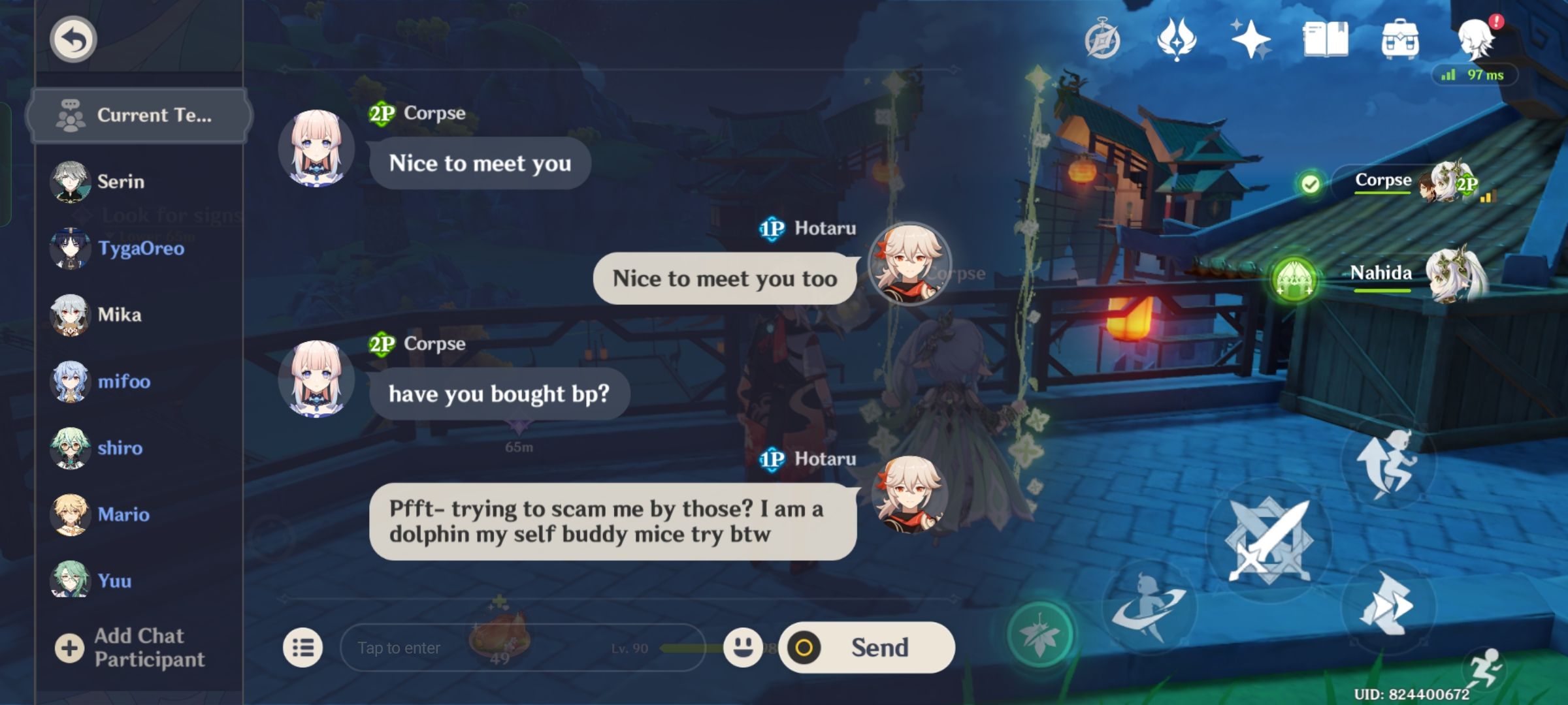 be careful with strangers that join your world Genshin Impact | HoYoLAB