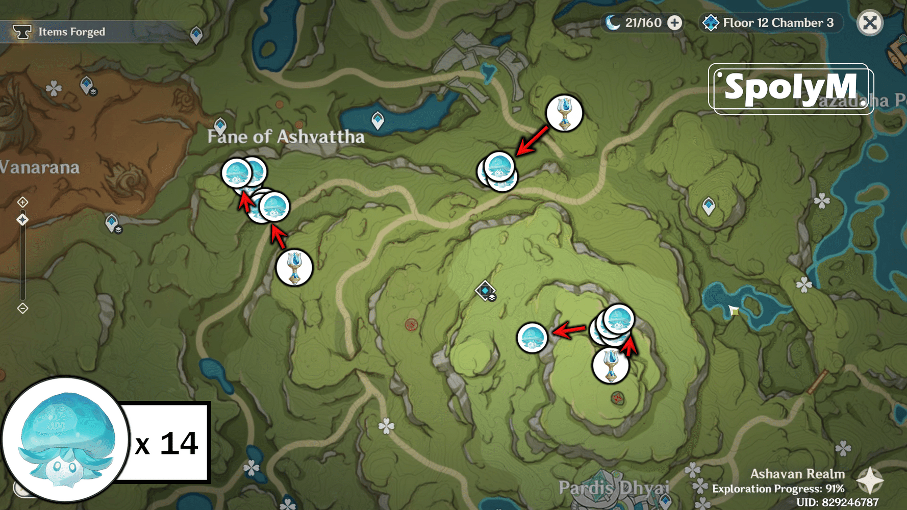 All Fungi Locations in Sumeru - Outdoors Area Only (Maps and Video ...