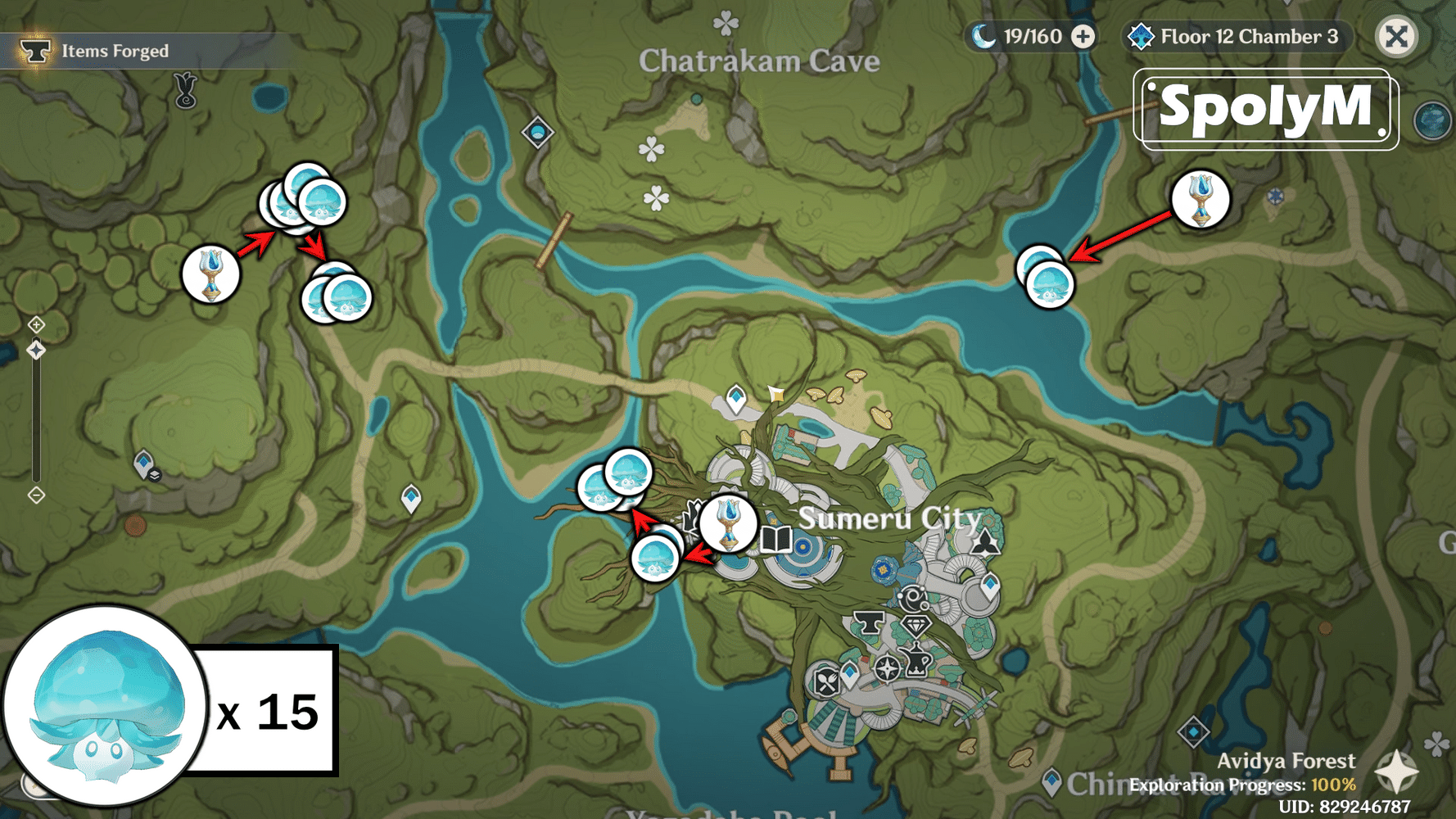 All Fungi Locations in Sumeru - Outdoors Area Only (Maps and Video ...