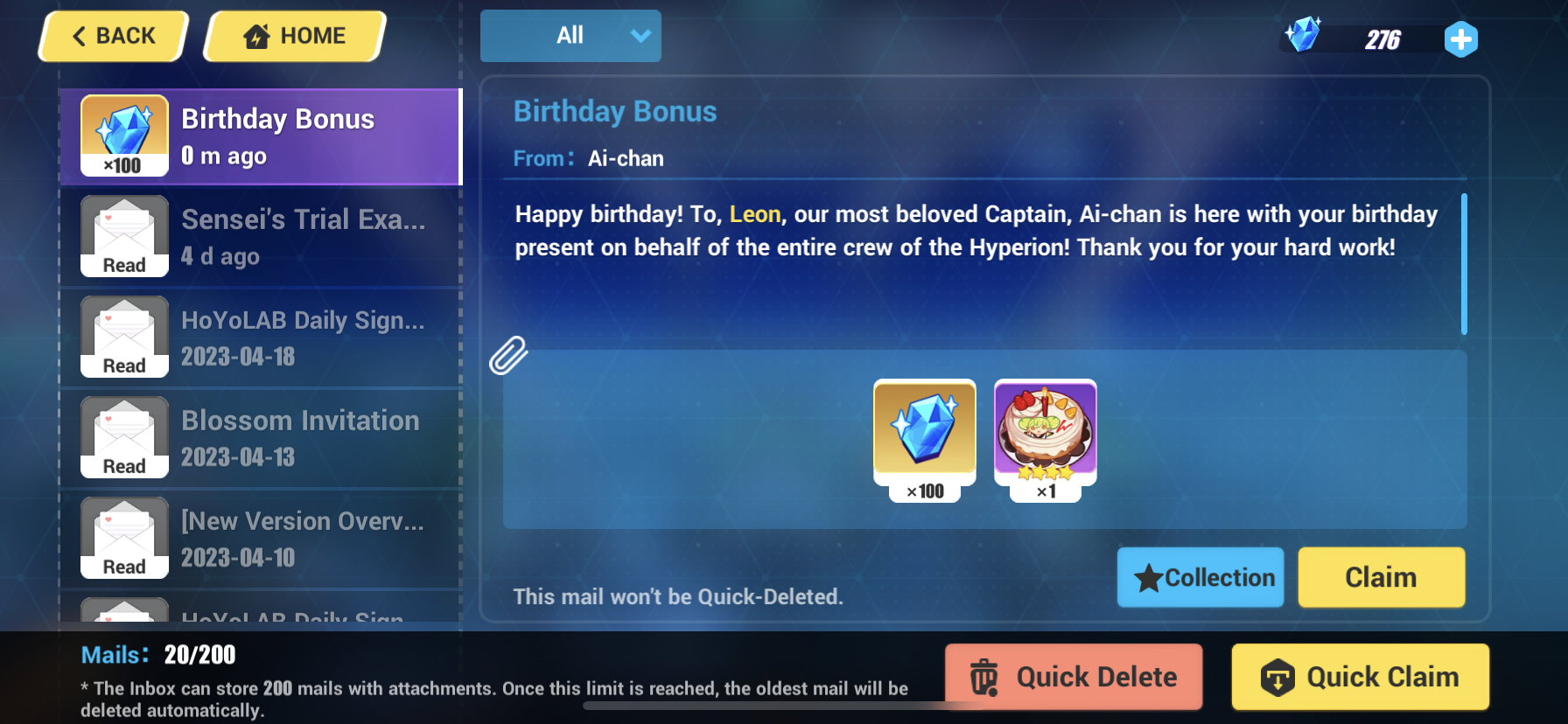 Birthday gifts from Hoyo? Honkai Impact 3rd | HoYoLAB