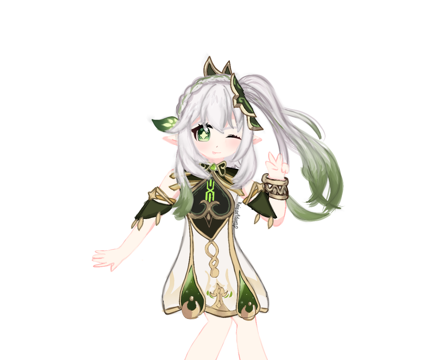 some old Nahida fan art I made a long time ago Genshin Impact | HoYoLAB