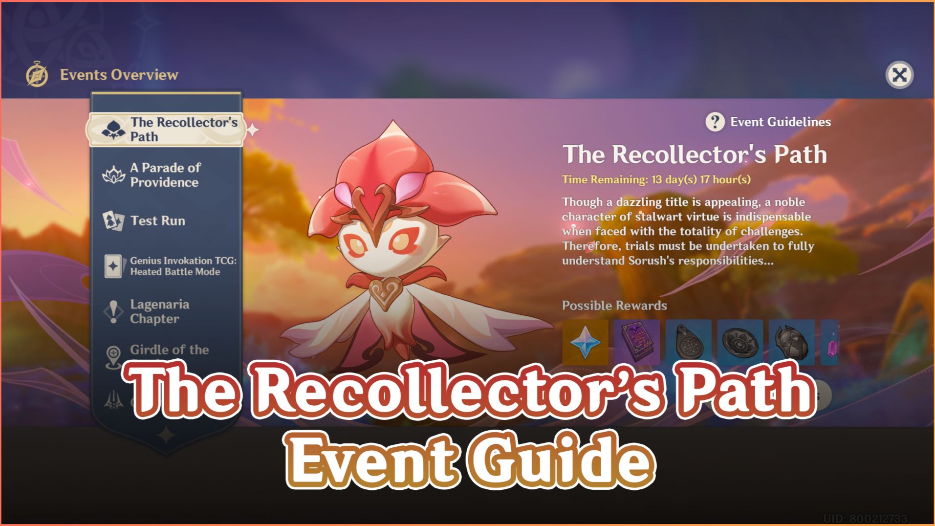 [V3.6] The Recollector's Path Event Guide | Completed All 6 Challenges ...