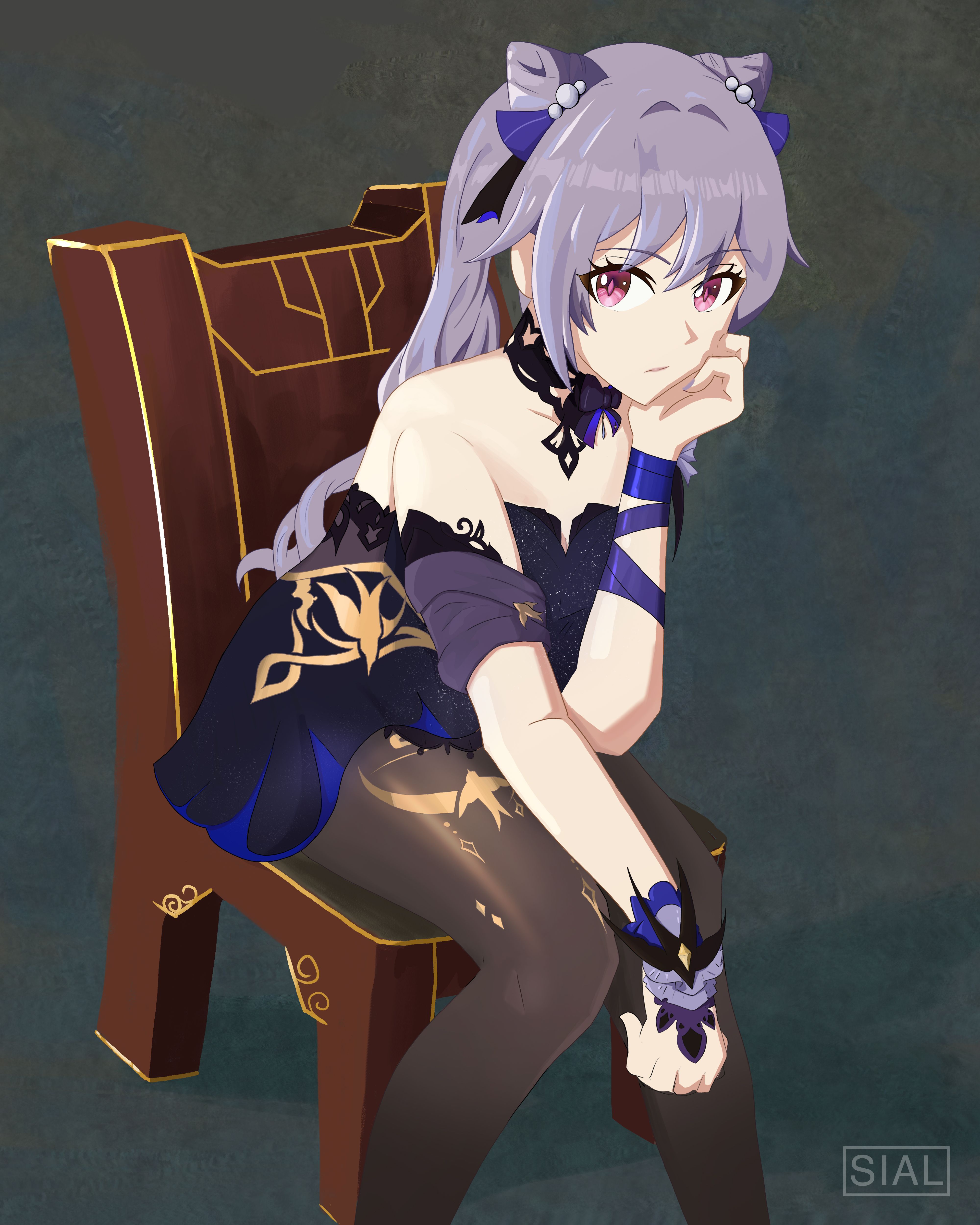 Keqing fan art Genshin Impact | HoYoLAB